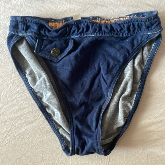 American Vintage | Swim | Denim Stretch Blue Swim Bikini Vintage Cut ...